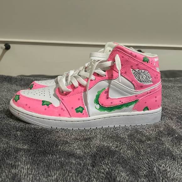 Nike | Shoes | Jordan Costume Painted Patrick Star Shoes | Poshmark